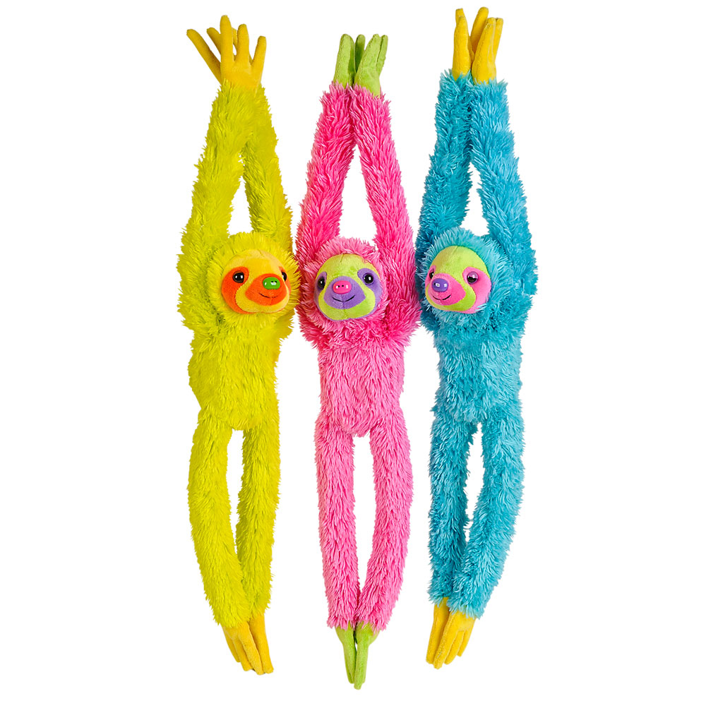 Hanging Sloth Neon 20"