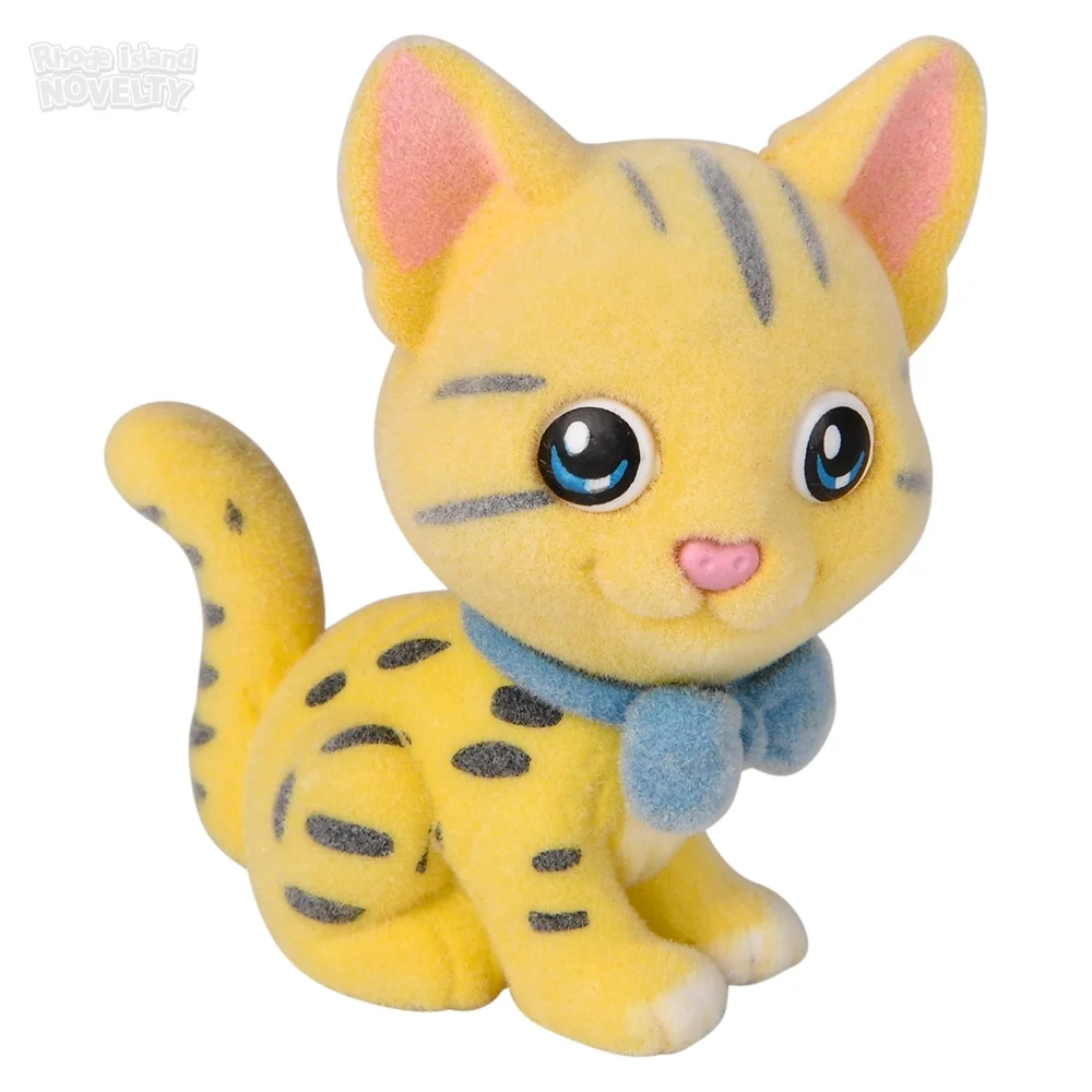 1.5" Flocked Micro Cat Assortment 24ct