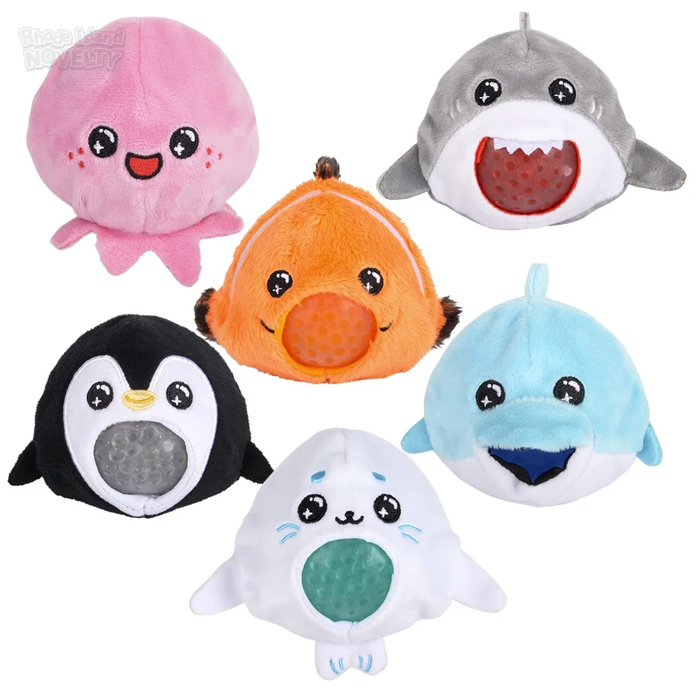 3" Sea Life Squeezy Bead Plush