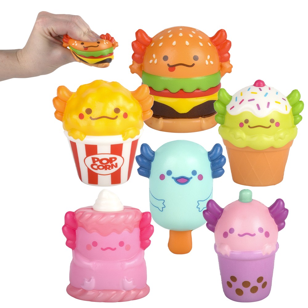 Squish Axolotl Foodie Friends 3"