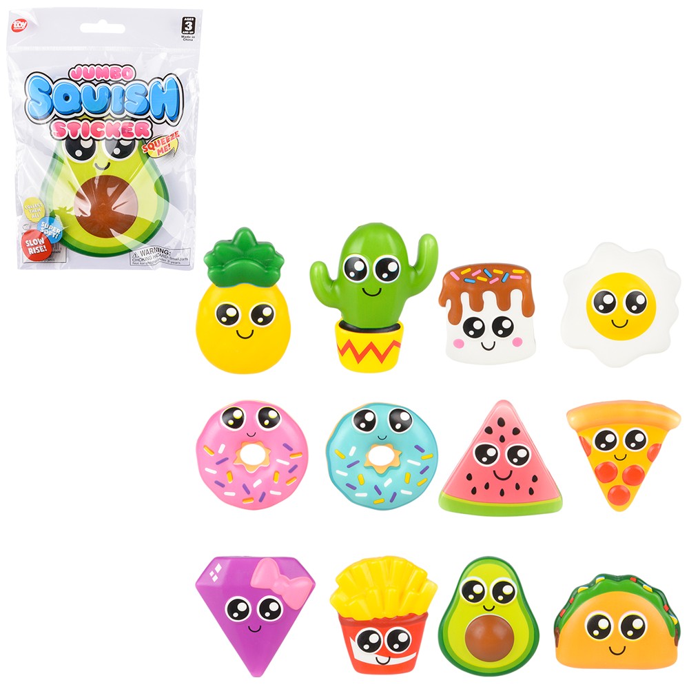 5" Jumbo Squish Sticker Mix 2