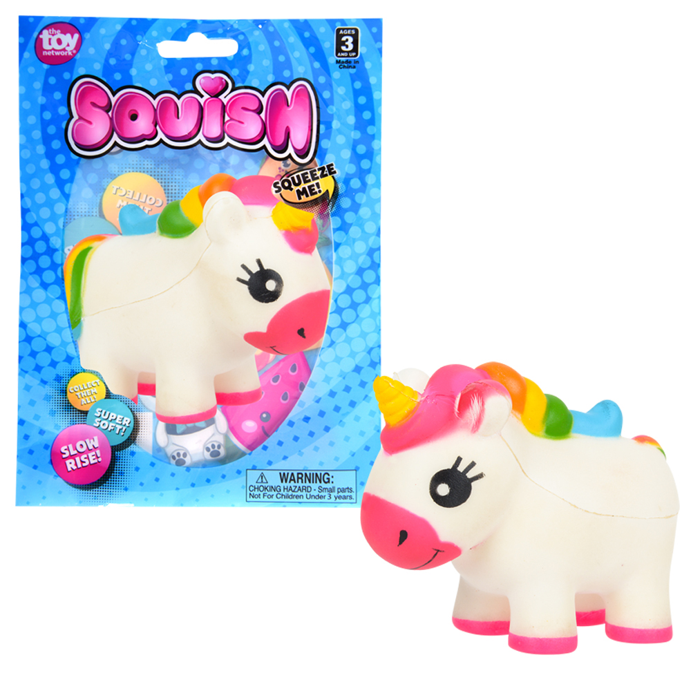 Squish Unicorn, 4", The Toy Network
