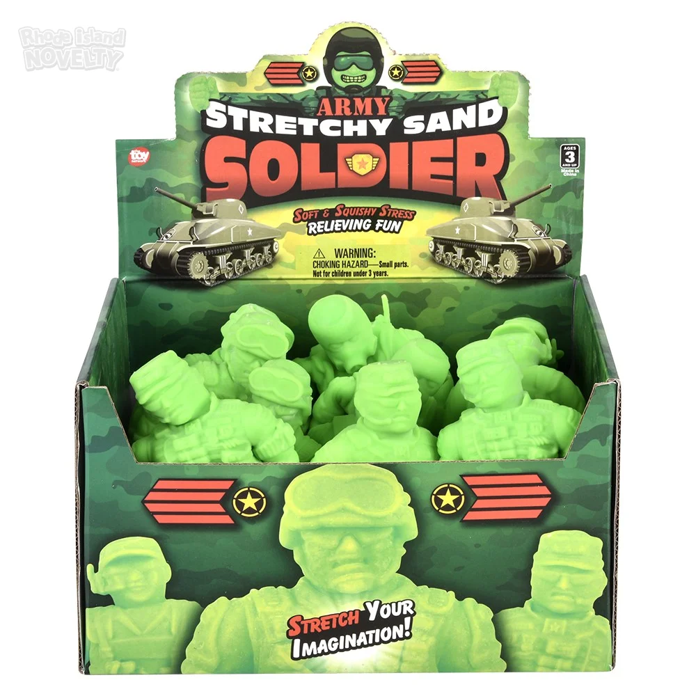 6" Stretchy Sand Toy Soldier