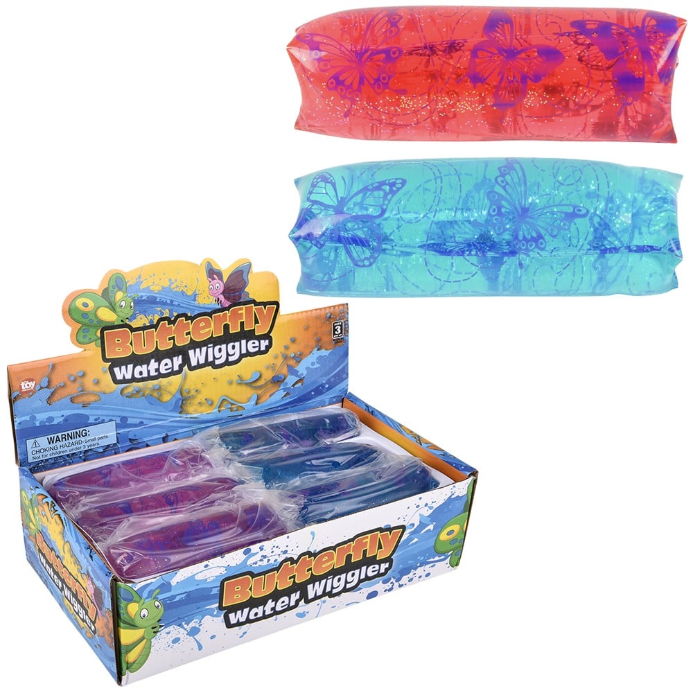 Butterfly Print Water Wiggler, 4.75"