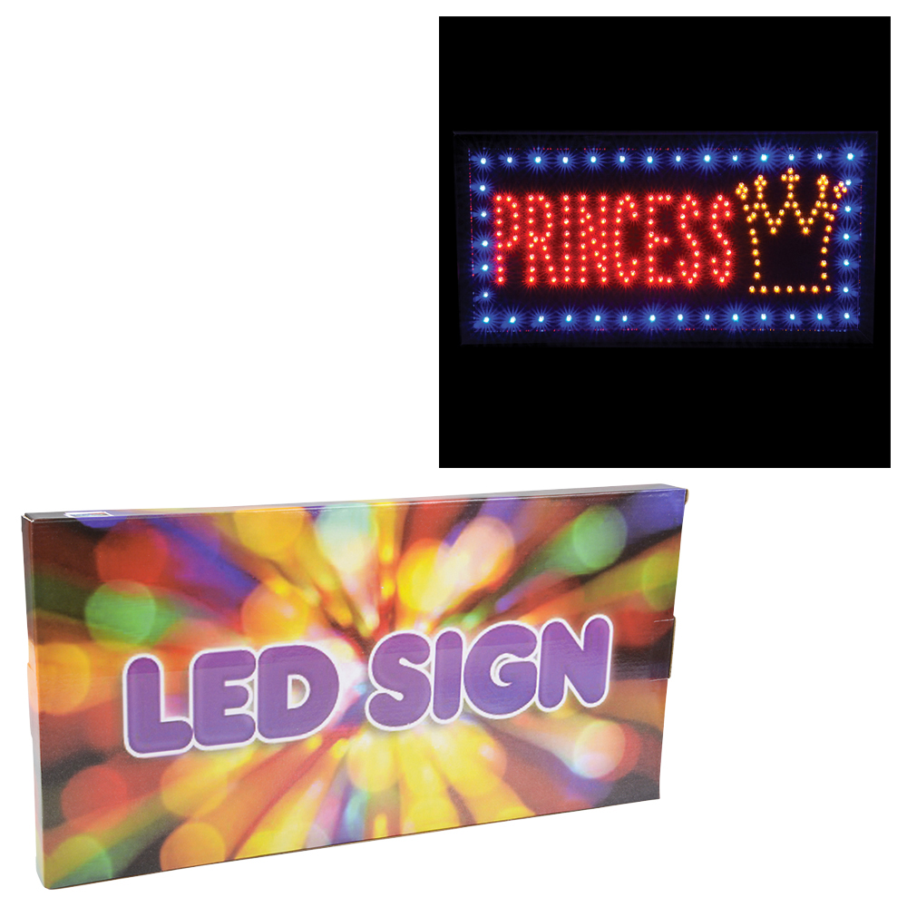 Light-Up Princess Sign 10"x19"