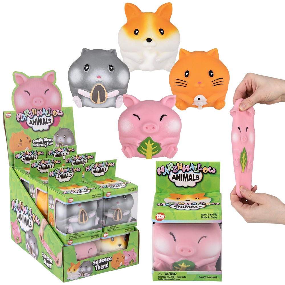 Marshmallow Animals 3" 12ct