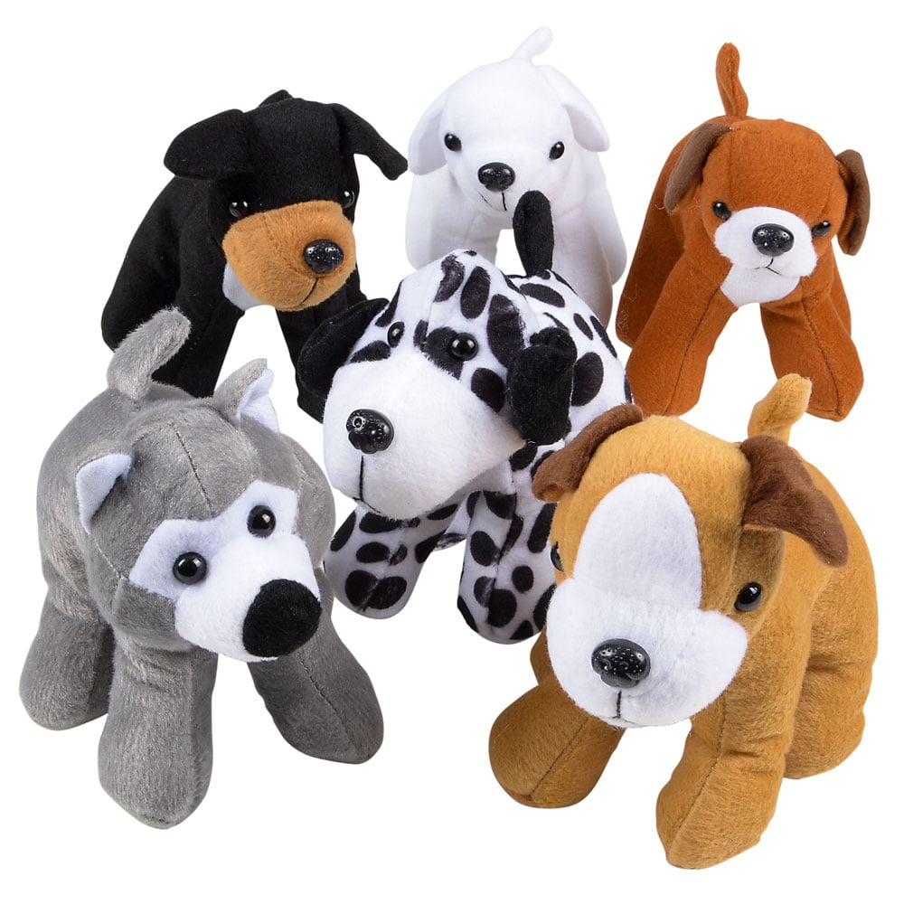 5.5" Dog Plush Assortment