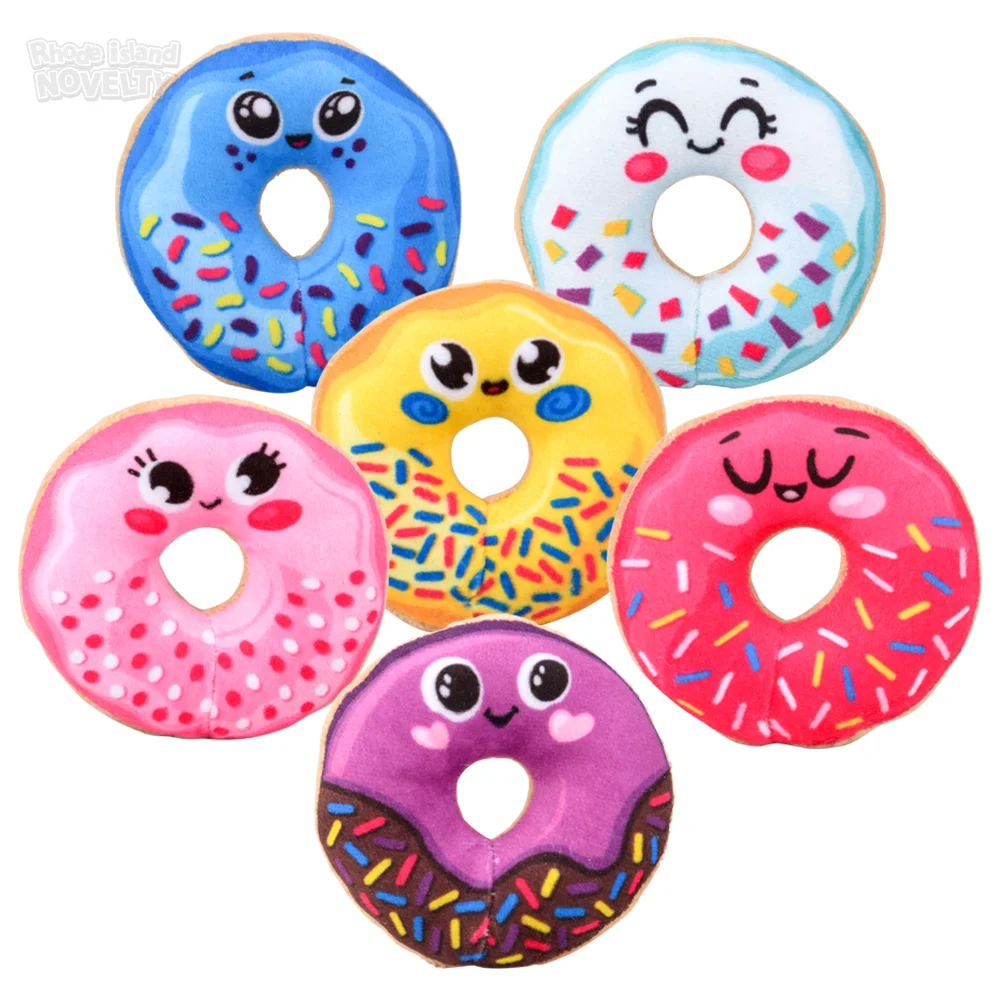 3" Mini Smiley Face Donut Plush