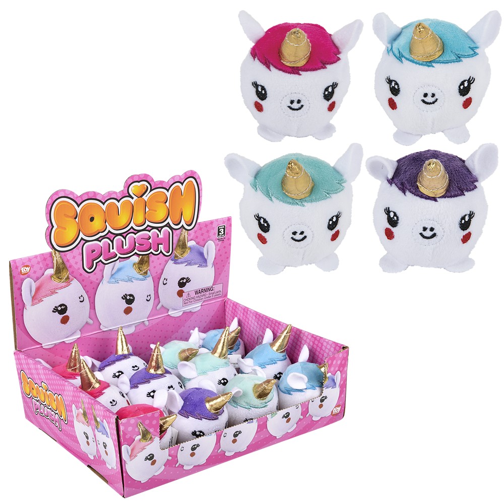 3" Deluxe Squish Plush Unicorn