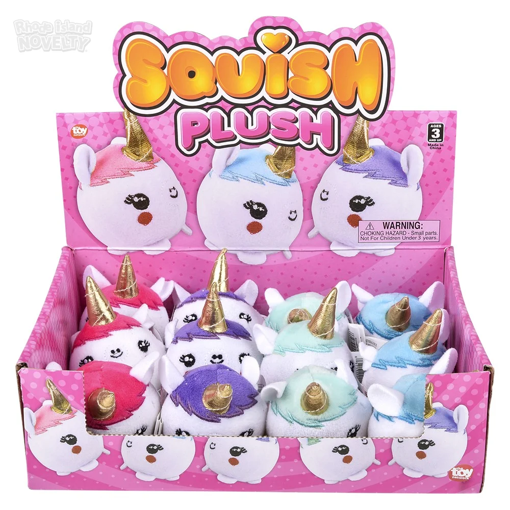 3" Deluxe Squish Plush Unicorn