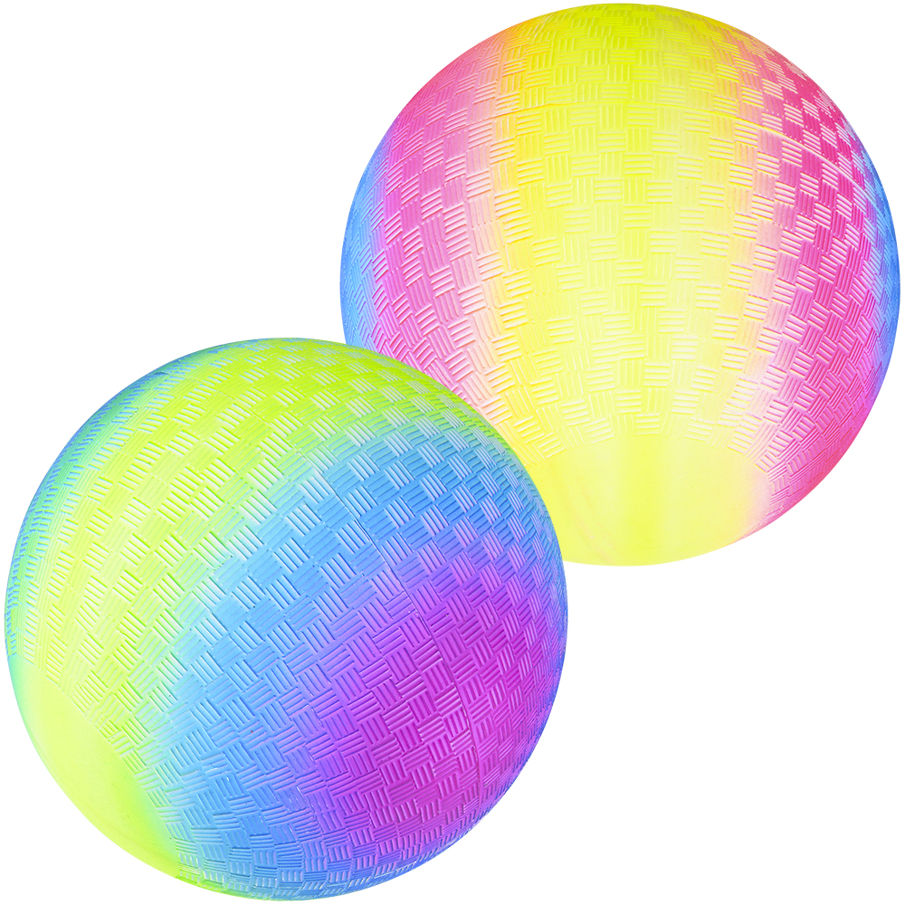 9" Rainbow Playground Ball