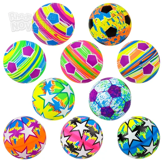 6" Soccer Print Vinyl Ball Assortment 100ct