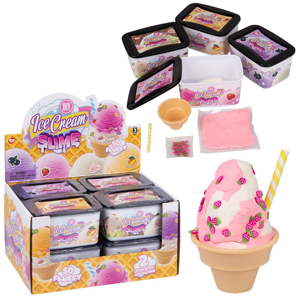 4.75" DIY Ice Cream Clay Slime 8ct