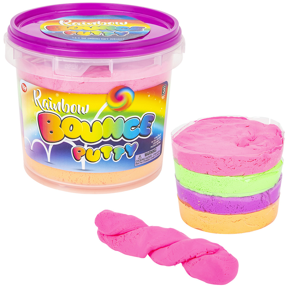 Rainbow Bouncing Putty Jumbo Bucket