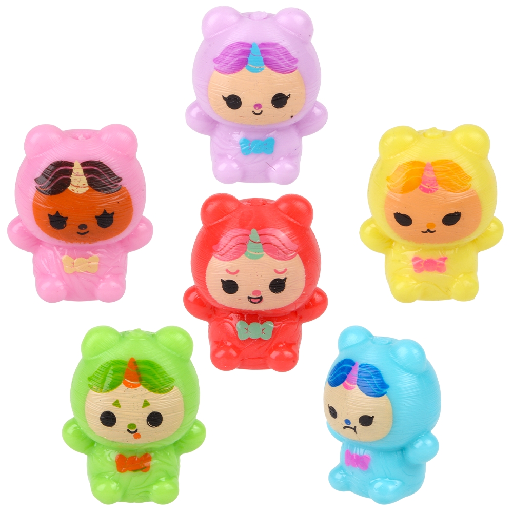 1.1" Mini Doll Collection Squeezy Figurines 100ct
