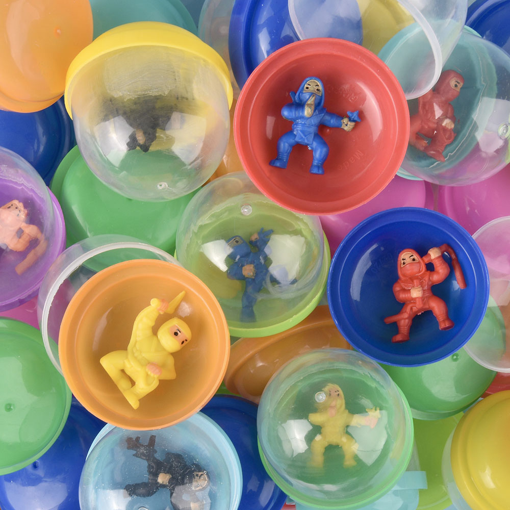 1" Mini Ninja Figurines In 2" Capsule 250ct