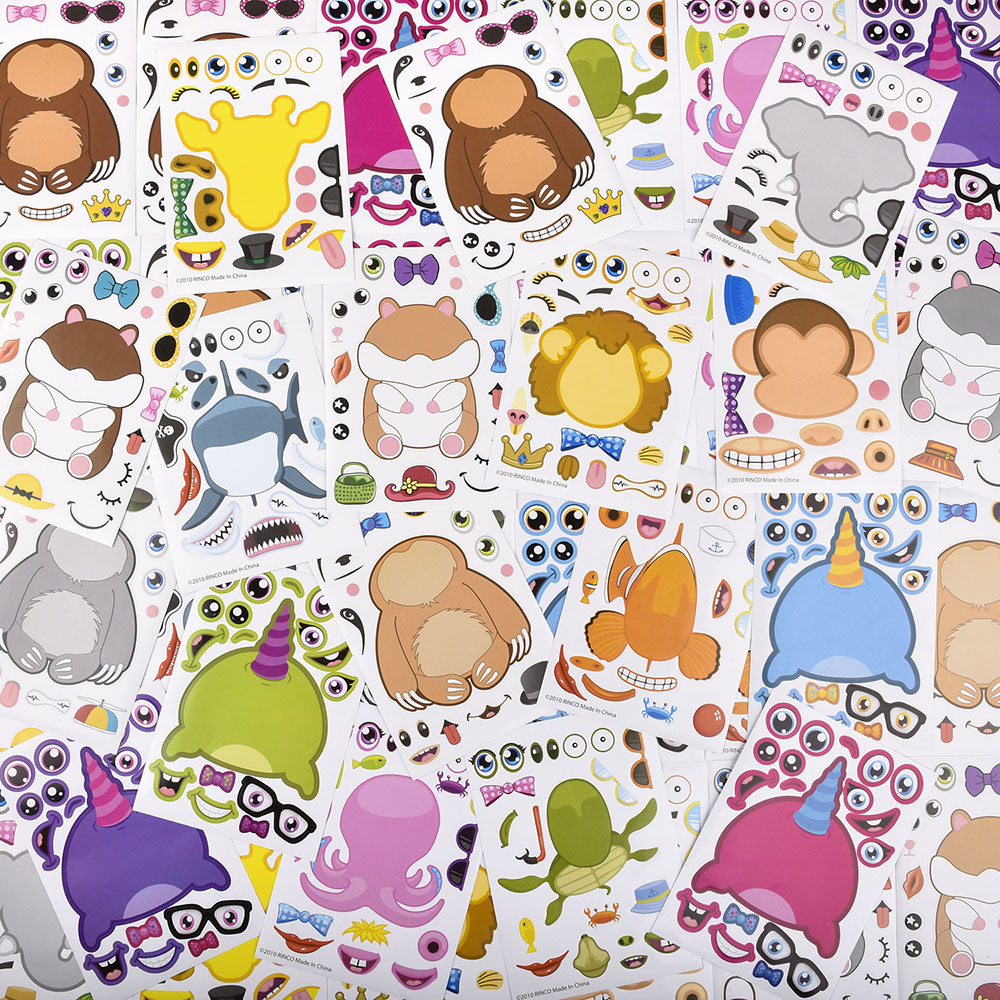 Assorted Character Sticker Sets (96pcs/unit)