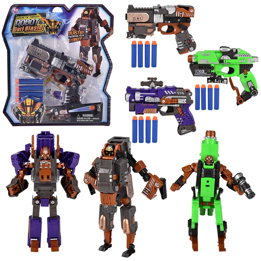8" Robot Dart Blaster 6ct