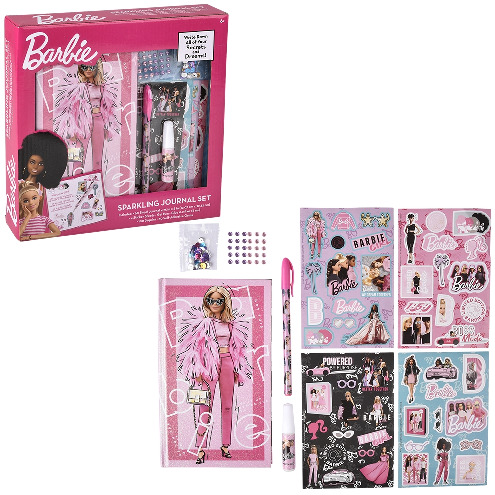 Barbie Sparkling Journal Set