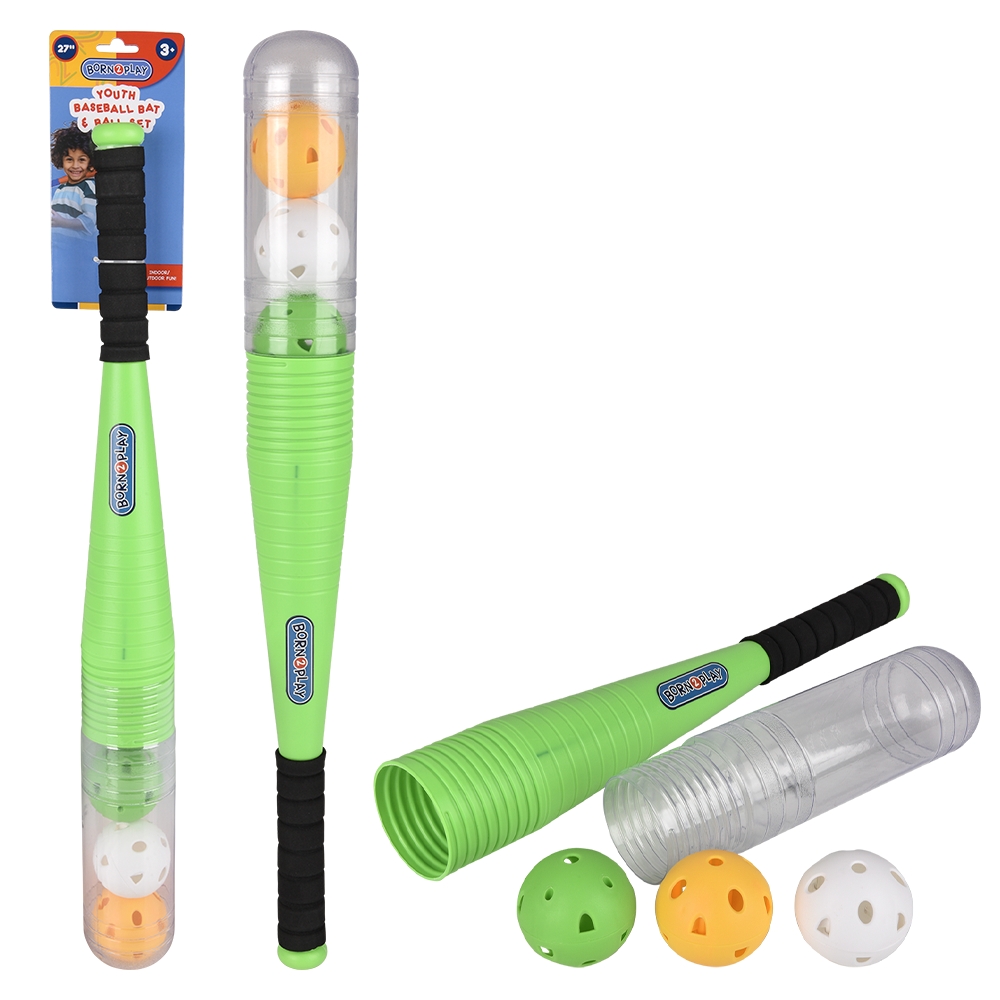 Baseball Bat Set With 3 Balls
