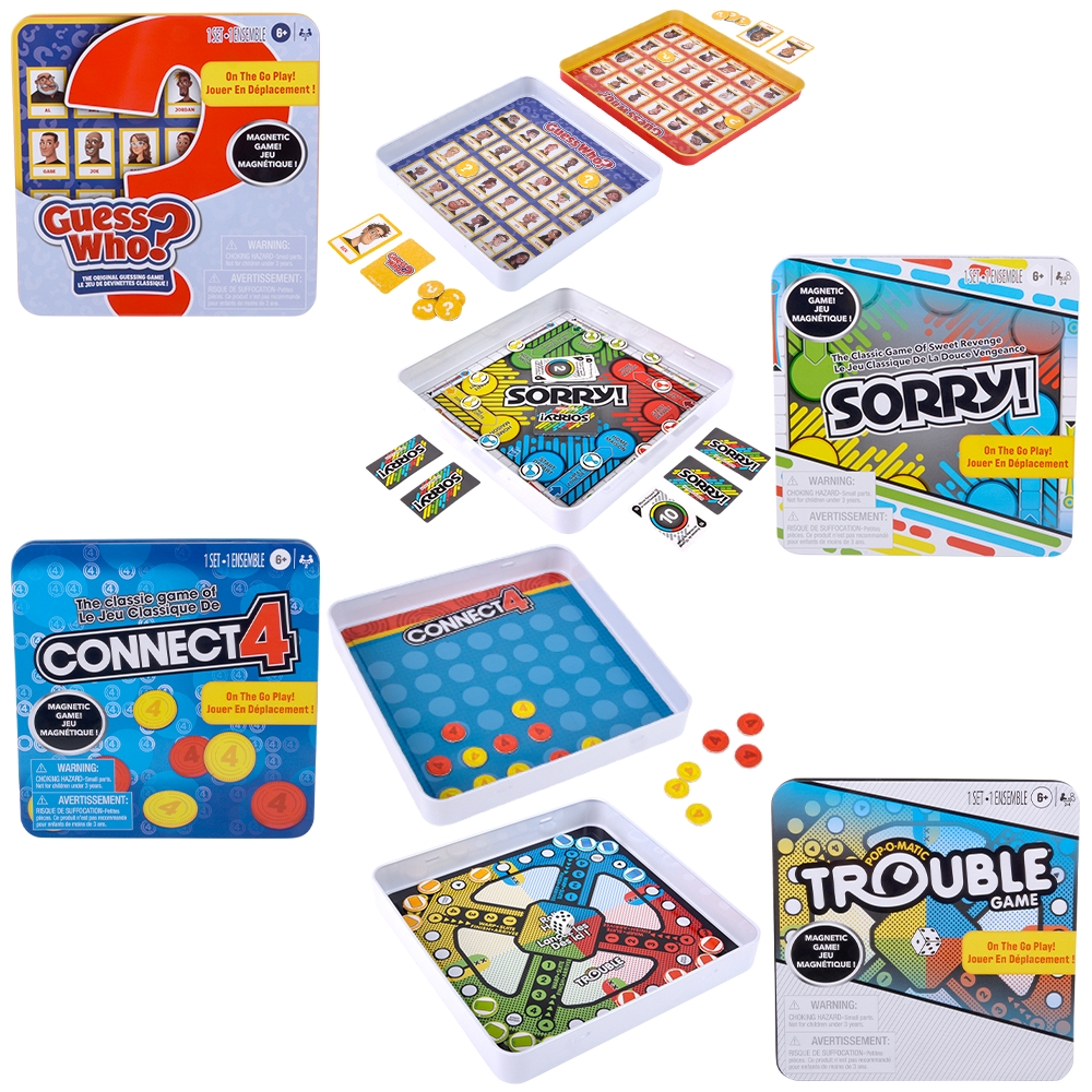 Hasbro Tin Game Assortment 4ct
