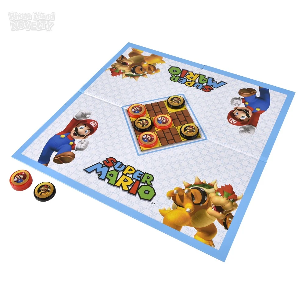USAopoly Super Mario Vs Bowser Checkers & Tic Tac Toe