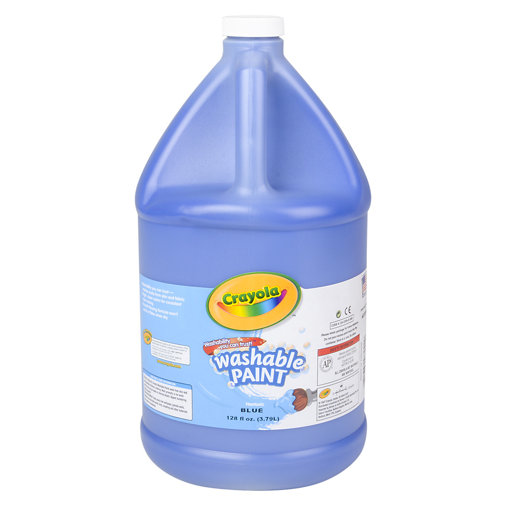 Crayola Washable Paint Gallon Container Blue
