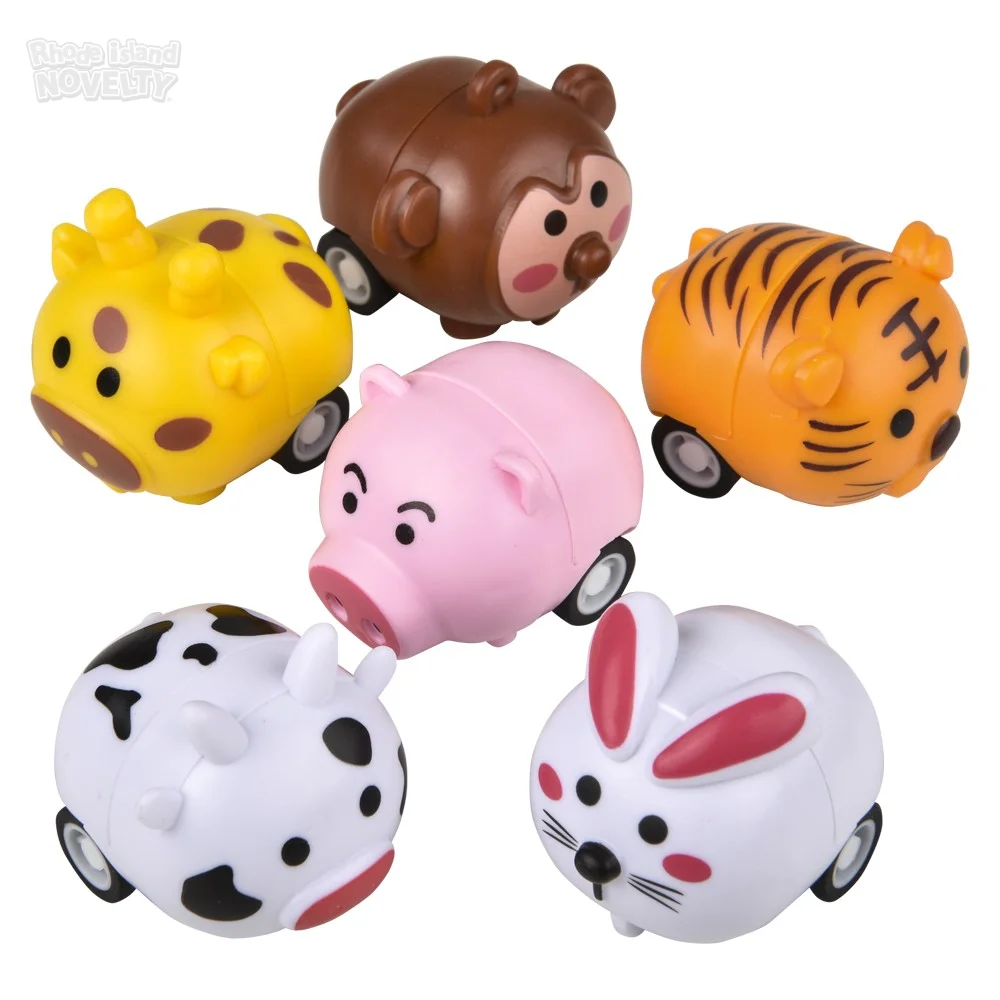 1.5" Mini Animal Pull Back Car