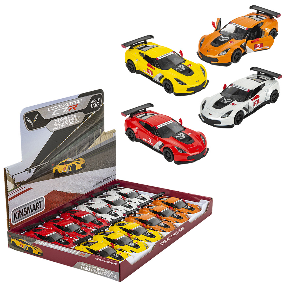 5" Die-Cast 2016 Corvette C7.R Race Car