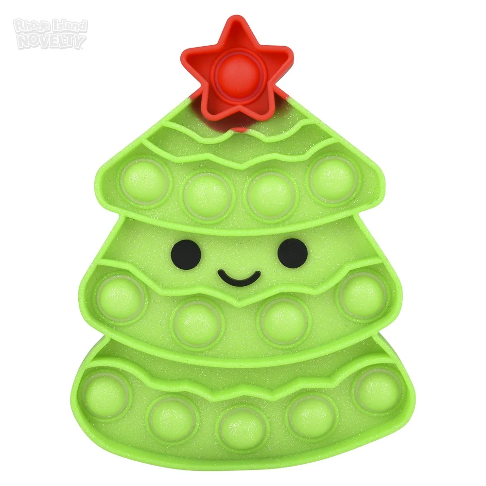 Christmas Tree Glitter Bubble Poppers