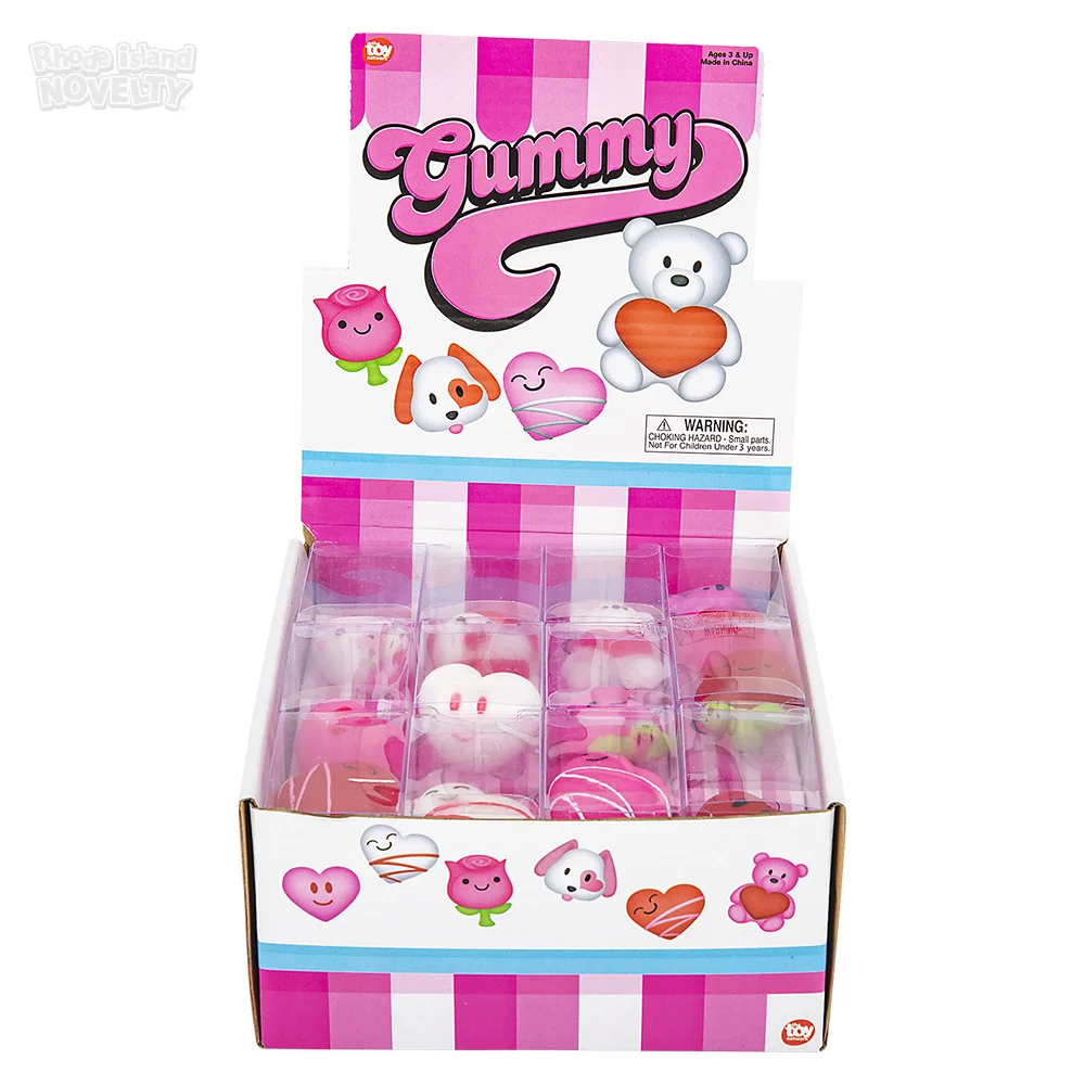 1.5" Valentines' Gummy Characters