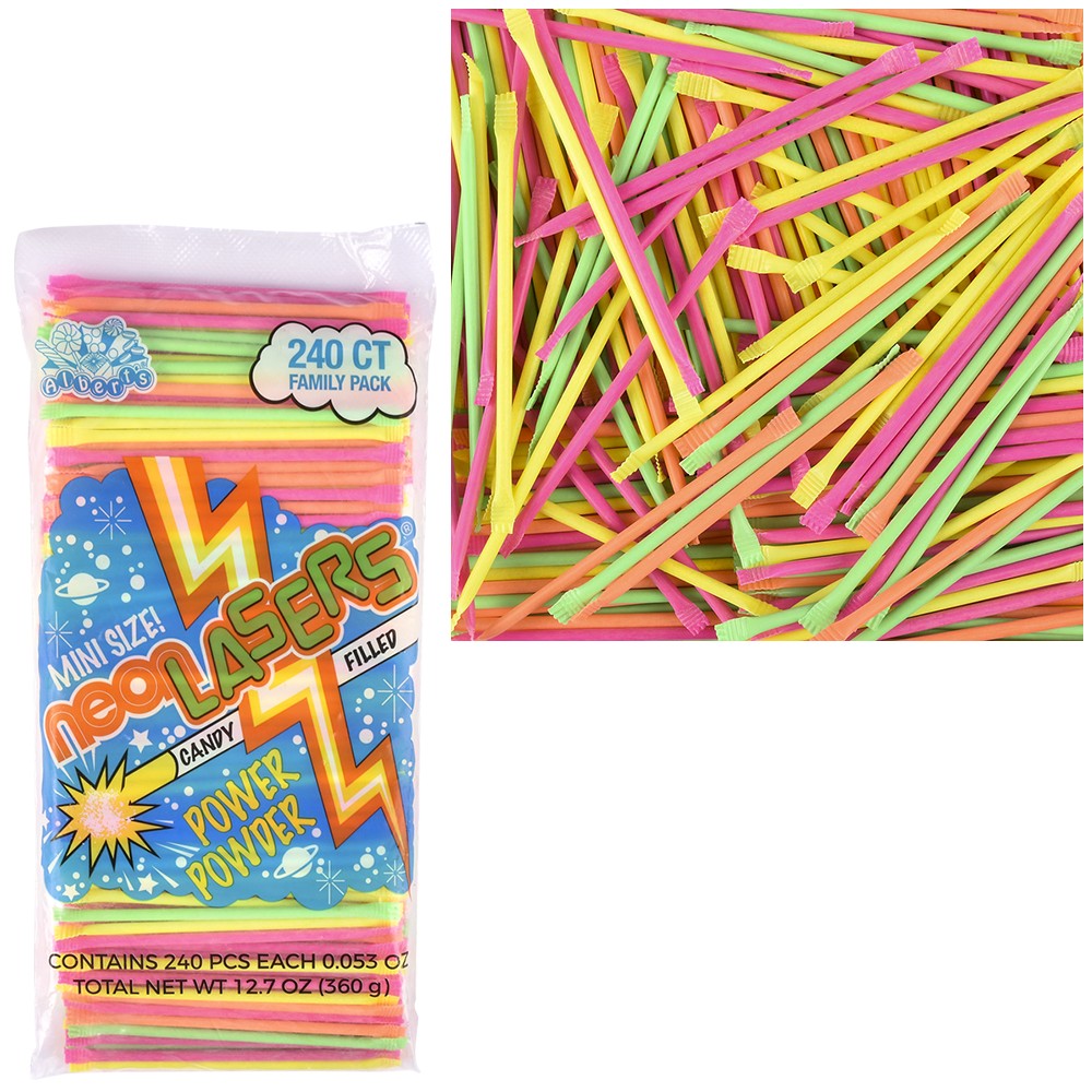 Neon Laser Straws