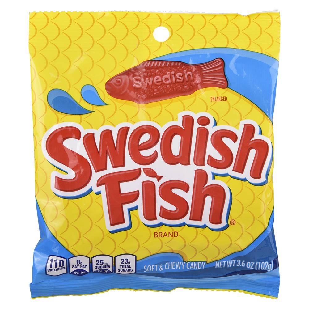 Peg Bag Swedish Fish Red 3.6oz