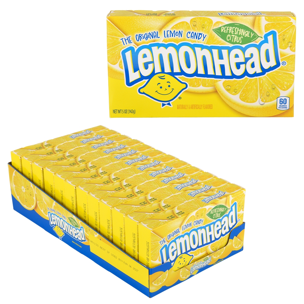 Lemonhead Theater Box Candy 5oz 12ct
