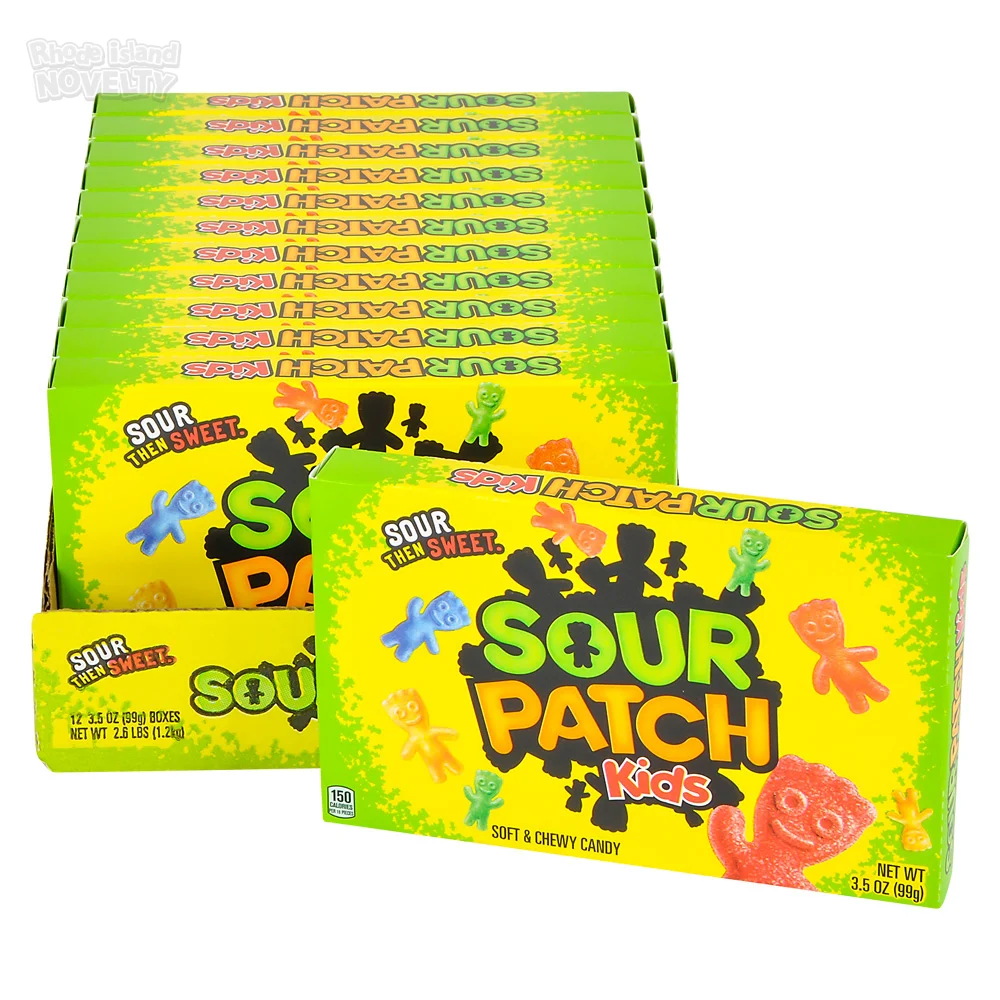 Sour Patch Kids Theater Box Candy 12pc/case